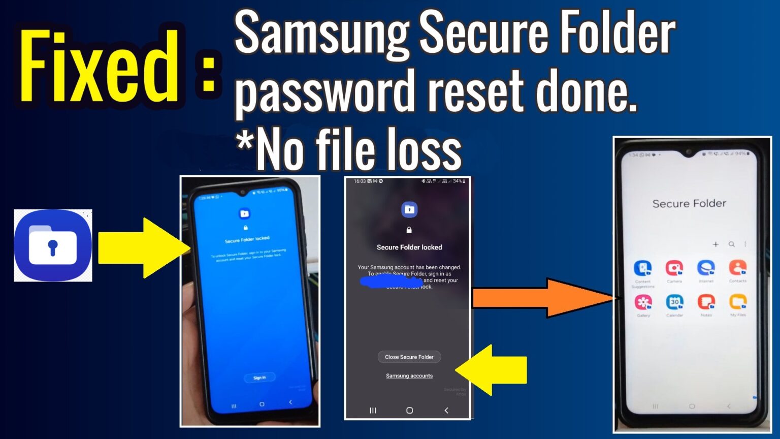 Samsung Secure Folder Password Reset Problem Solved No File Loss